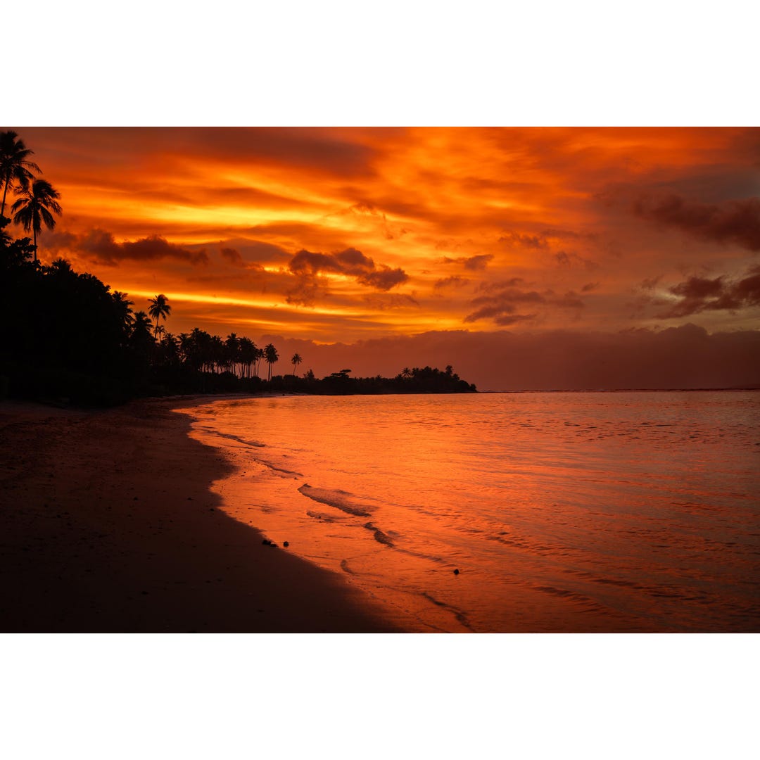 Tropical Sunrise Instant Download Printable Sunrise Wall Art Digital ...