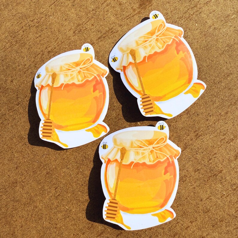 Honey Pot Vinyl Sticker Waterproof Decal for Laptops, Water Bottles ...