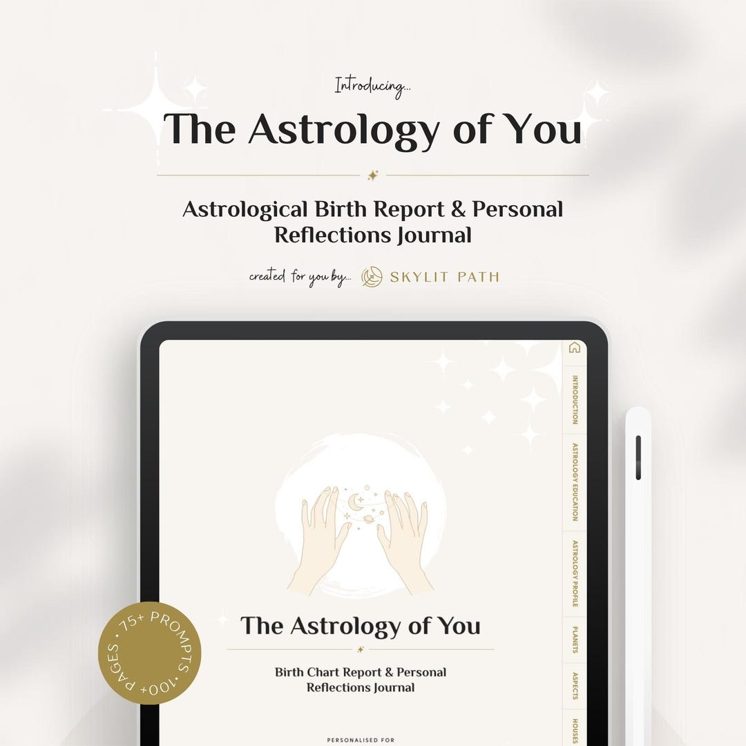 Personalized Birth Chart, Astrology Birth Chart, Birth Chart Report ...