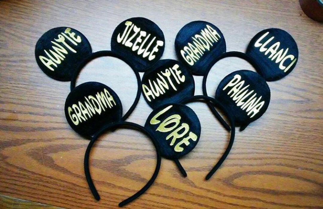 Personalized Mickey Mouse Ears, for Adults and Children's Parties or ...