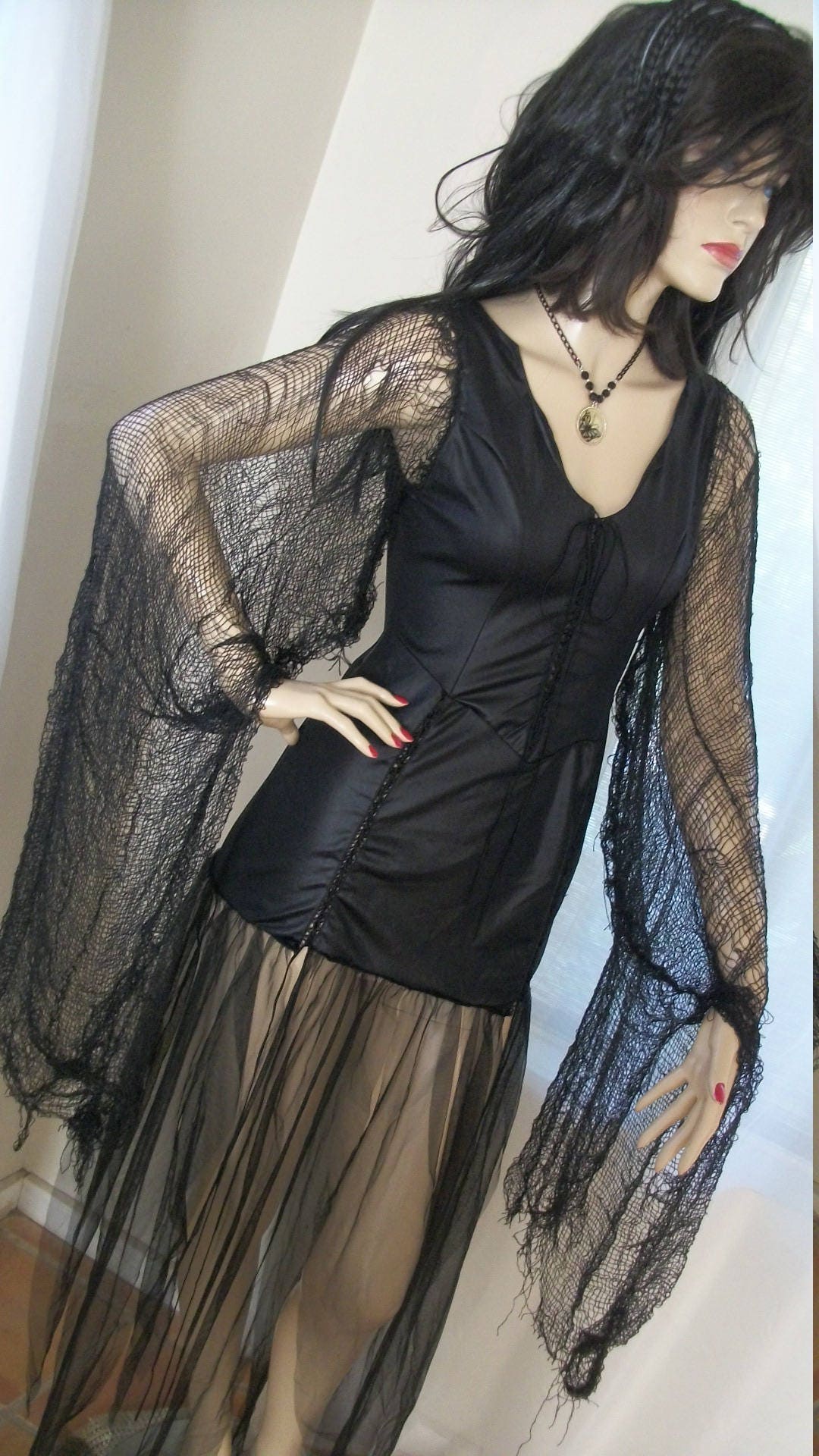 Halloween Goth Shred Wench Corset Tunic Dress Size Med Orig Design - Etsy