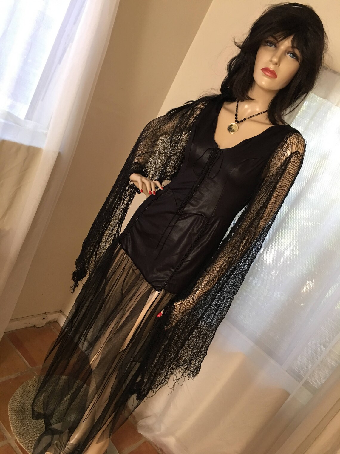 Halloween Goth Shred Wench Corset Tunic Dress Size Med Orig | Etsy