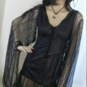 Halloween Goth Shred Wench Corset Tunic Dress Size Med Orig Design - Etsy