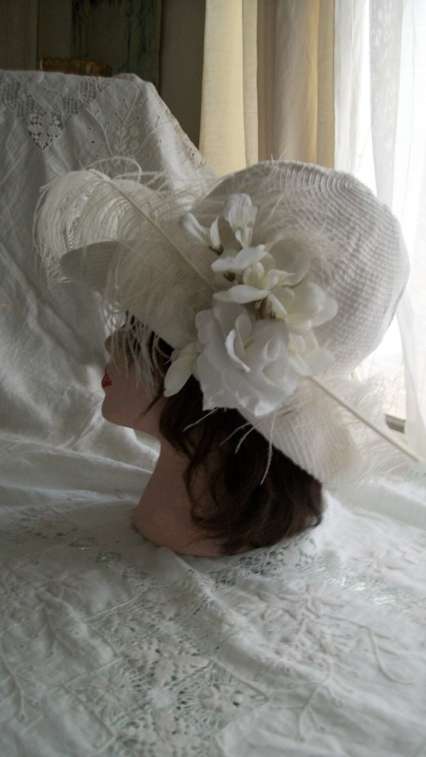 1920s Flapper Style Cloche Hat Woven Cotton Orig Design Wedding - Etsy