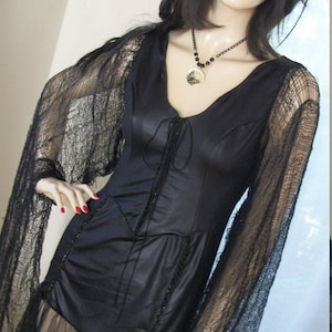 Halloween Goth Shred Wench Corset Tunic Dress Size Med Orig Design - Etsy