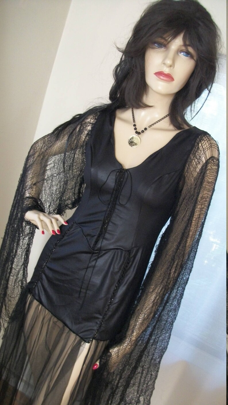 Halloween Goth Shred Wench Corset Tunic Dress Size Med Orig | Etsy