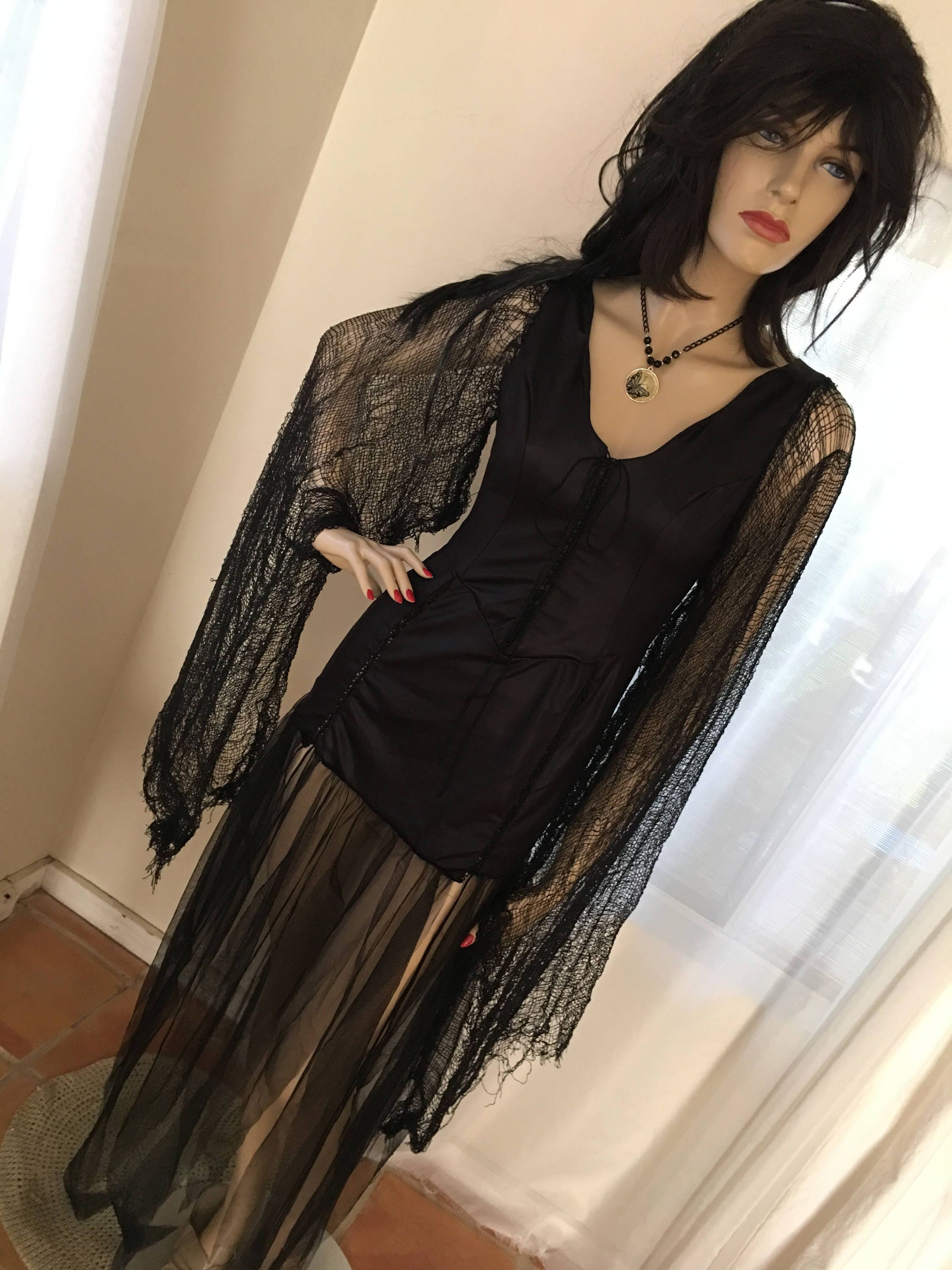 Halloween Goth Shred Wench Corset Tunic Dress Size Med Orig Design - Etsy