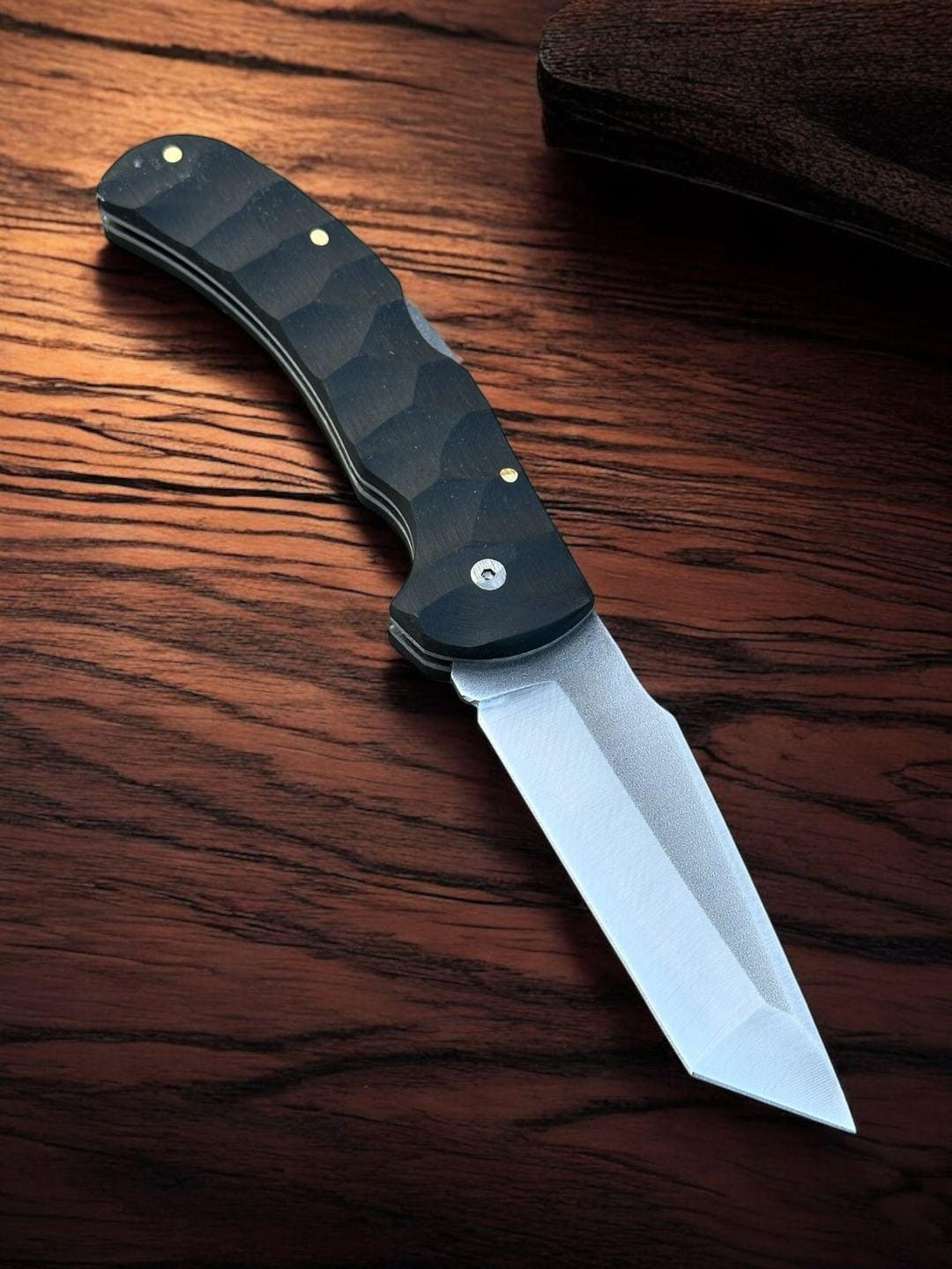 Handmade Folding Tanto Japanese Knife - N690 Böhler Steel, Rust ...