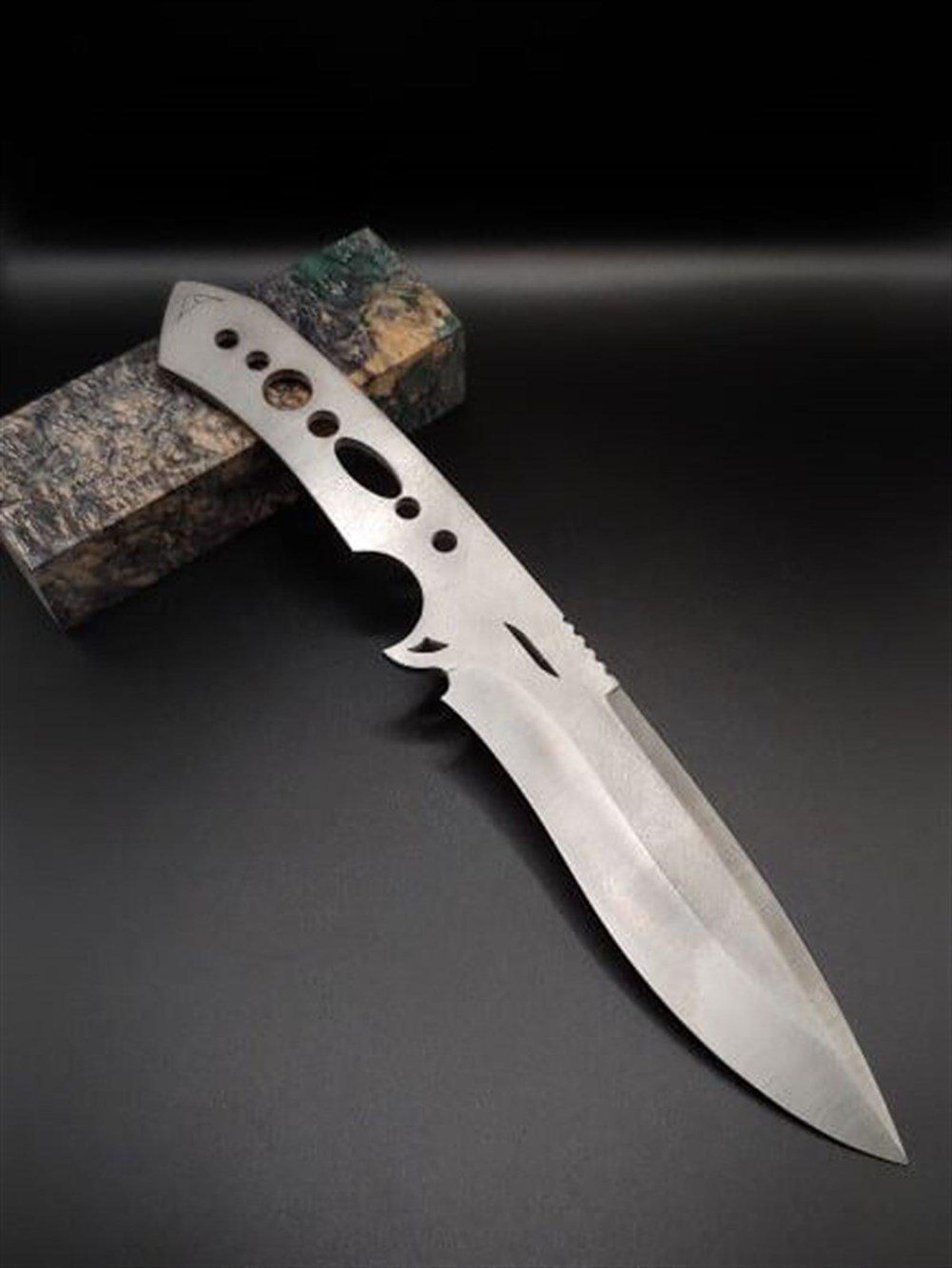 Böhler N690 Stainless Steel Knife Blank – 270mm Length, 60 HRC Hardness ...