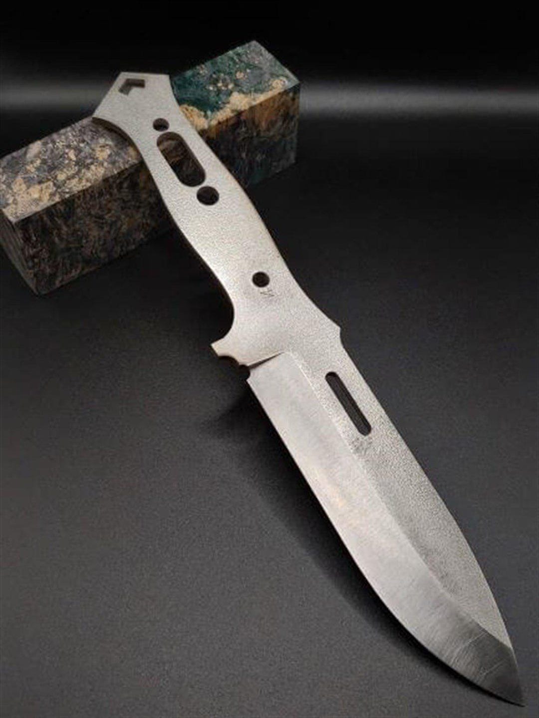 Böhler N690 Stainless Steel Knife Blank - Heat Treated Blade Profile ...