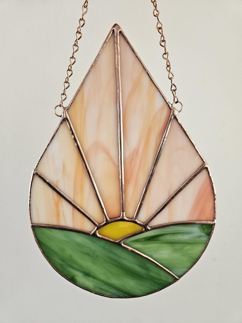 Digital Pattern for Sundrop Sun Rays Stained Glass Suncatcher ...