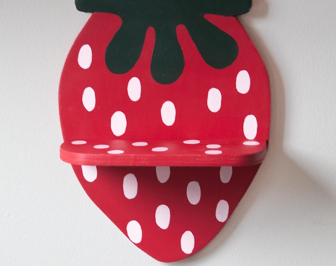 Strawberry Shaped Trinkets Shelf - Fruit Shaped Shelf - Etsy