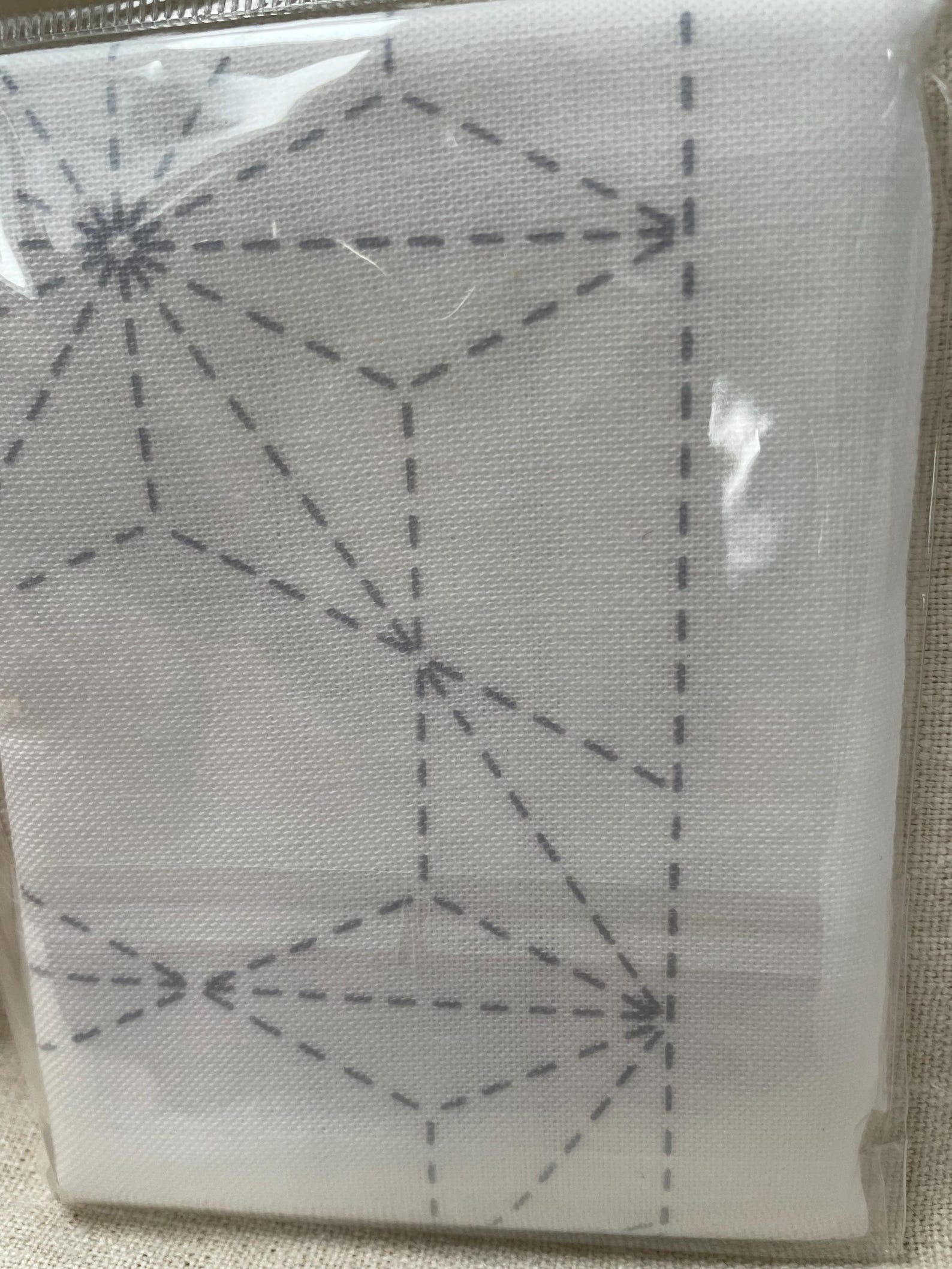 Sashiko Sampler Traditional Design Tobi-asa-no-ha White SC-0010 Star ...