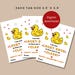 Rubber Ducks Gift Tags, Lucky Duck Non-candy Valentine, One Lucky Duck ...