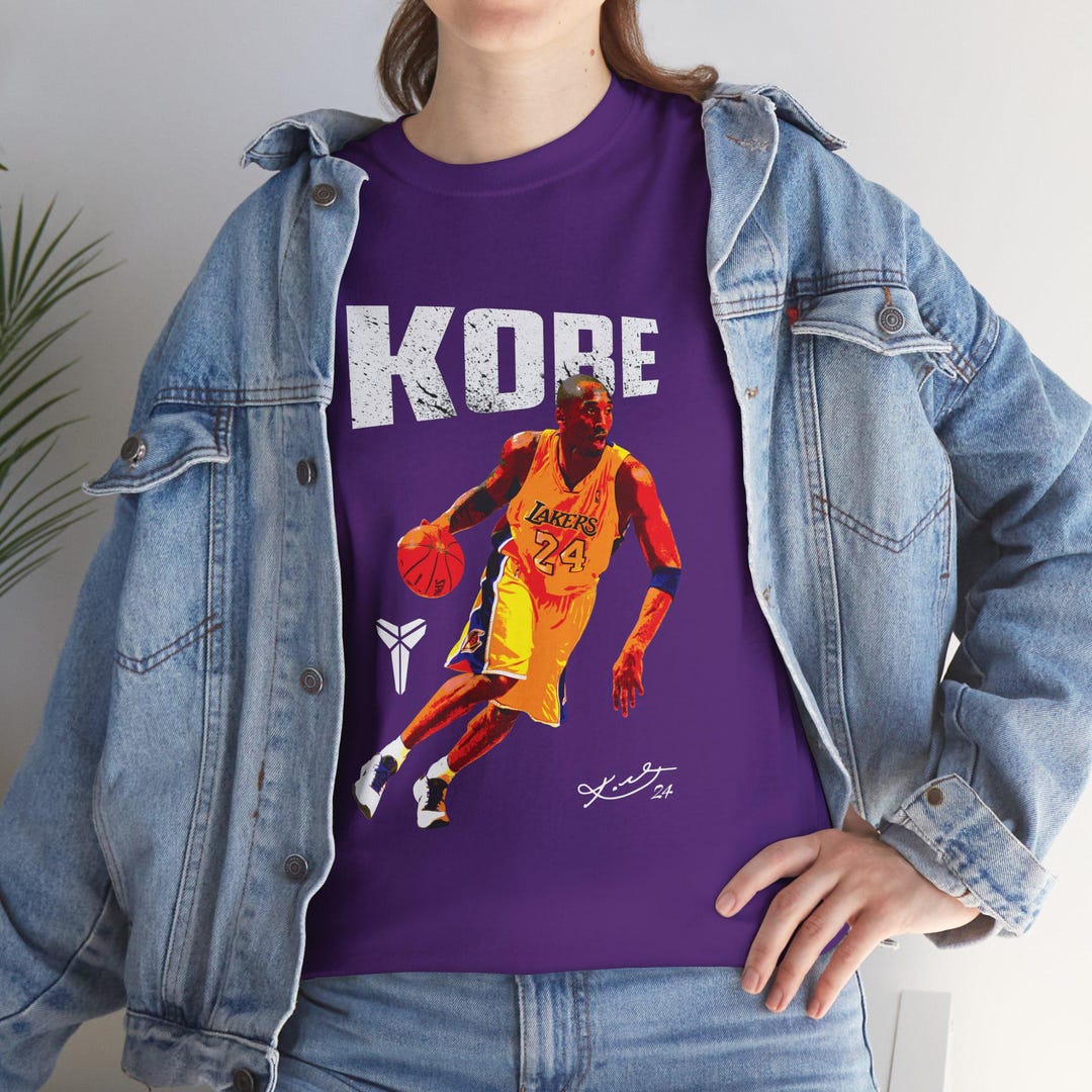 Kobe Bryant Legendary NBA Collection Vintage Basketball Tee, Perfect ...