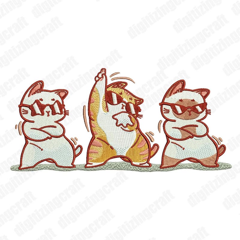 Machine Embroidery Designs Cats - Etsy