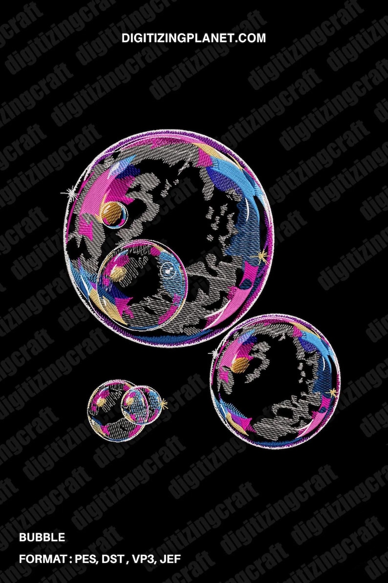 Bubble Embroidery Design File,water Bubble,droplets,bubbles - Etsy