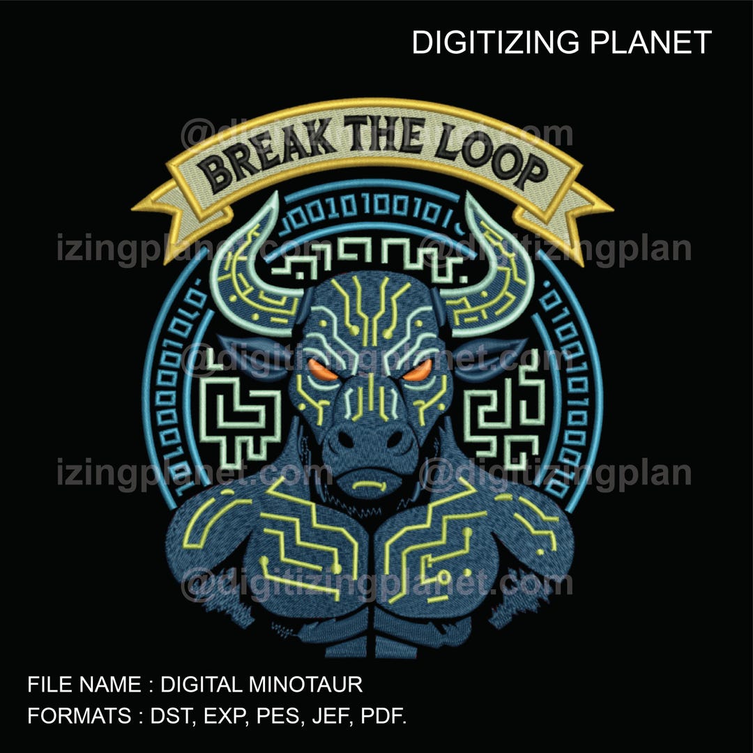 Digital Minotaur – 1 Files/2 Sizes (left Chest and Jacket Back) - Etsy