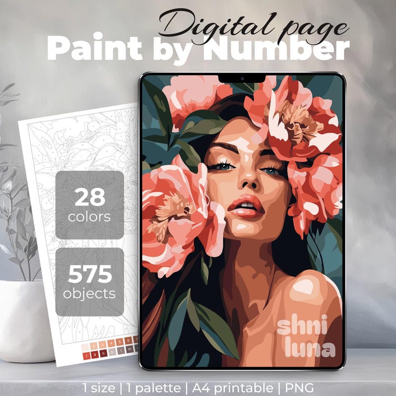 Women Paint by Numbers for Adults - Etsy UK