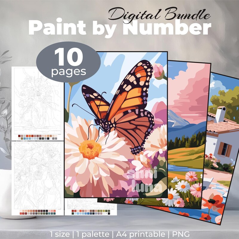 Paint by Number - Etsy