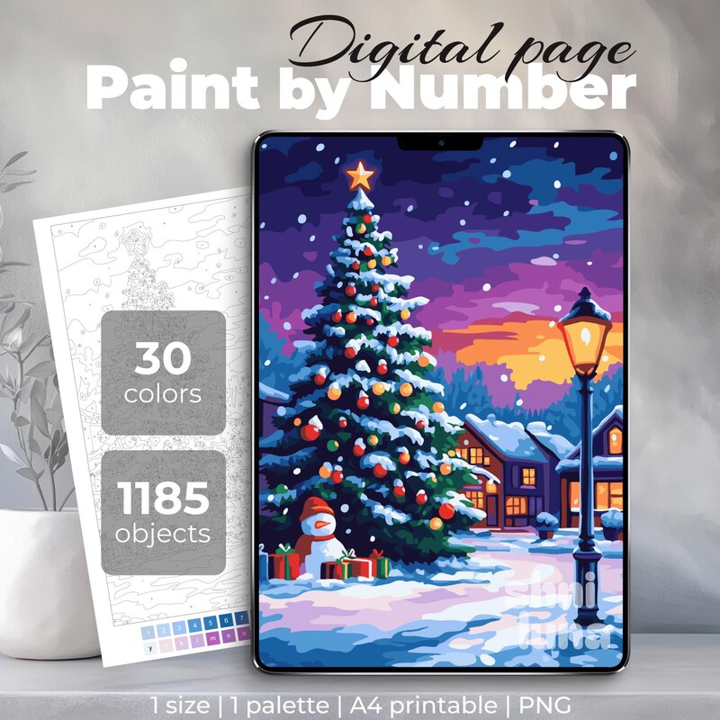 Paint by Number Scene - Etsy