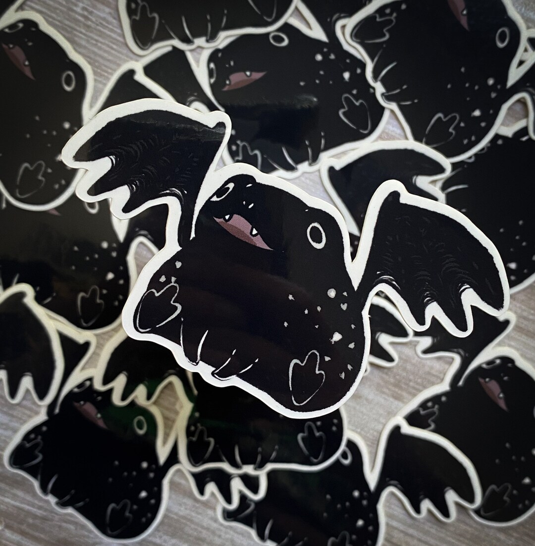 Frog Bat - Vinyl Stickers - 3.3" X 1.9" - Etsy