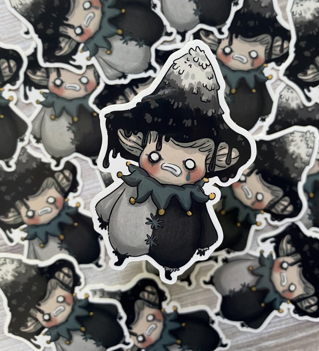 Inky Cap Clown Vinyl Stickers 2.2 X 3.4 - Etsy