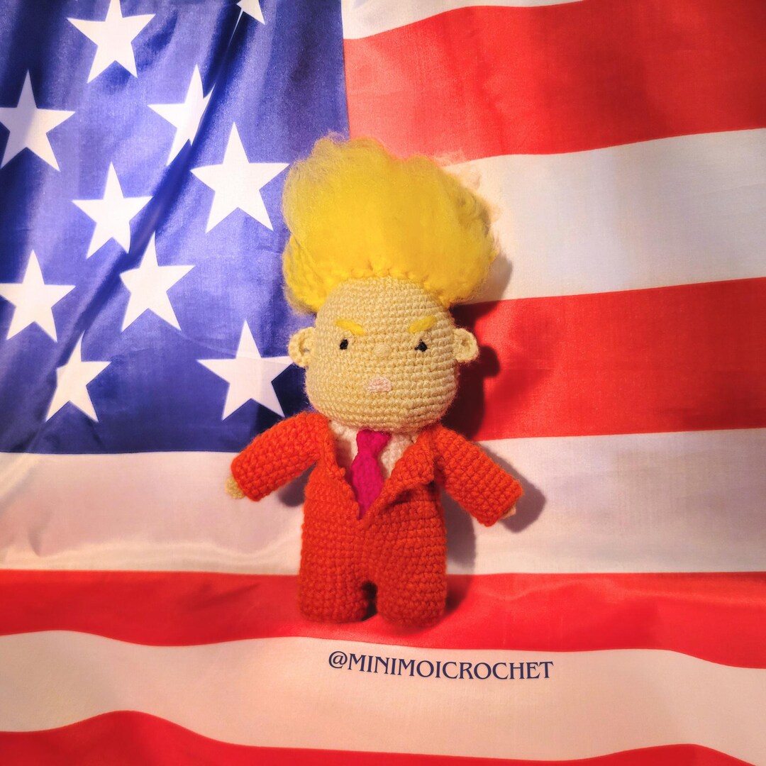 Handmade Crochet Doll of Donald Trump - in Jumpsuit and Classic Suit - Etsy