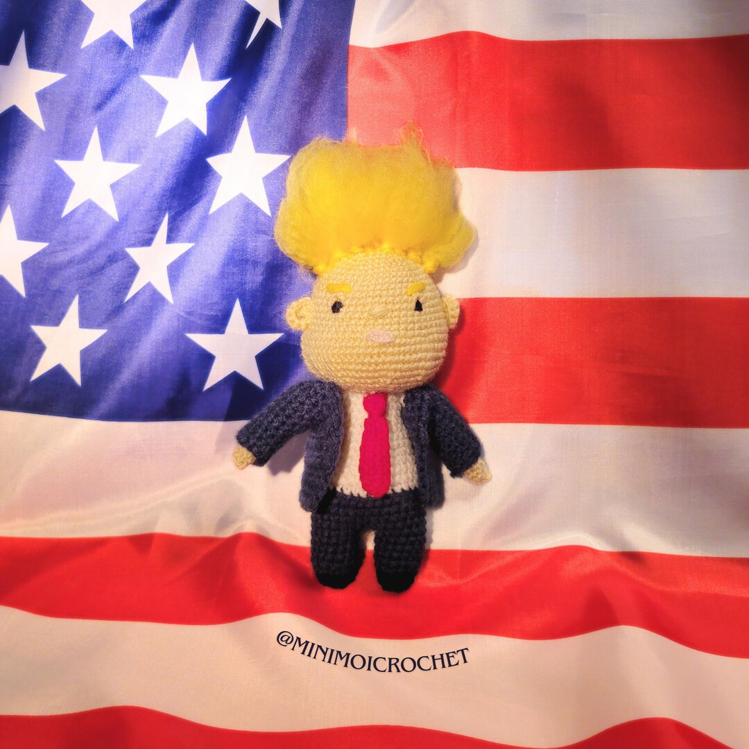 Handmade Crochet Doll of Donald Trump - in Classic Suit - Etsy