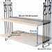 Modern Two Tier Coffee Machine Shelf With Hooks, White Kitchen Counter ...