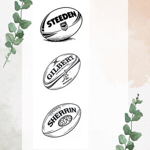Sports Fan Wall Decor Set | AFL, NRL, Rugby Union Black & White Prints ...