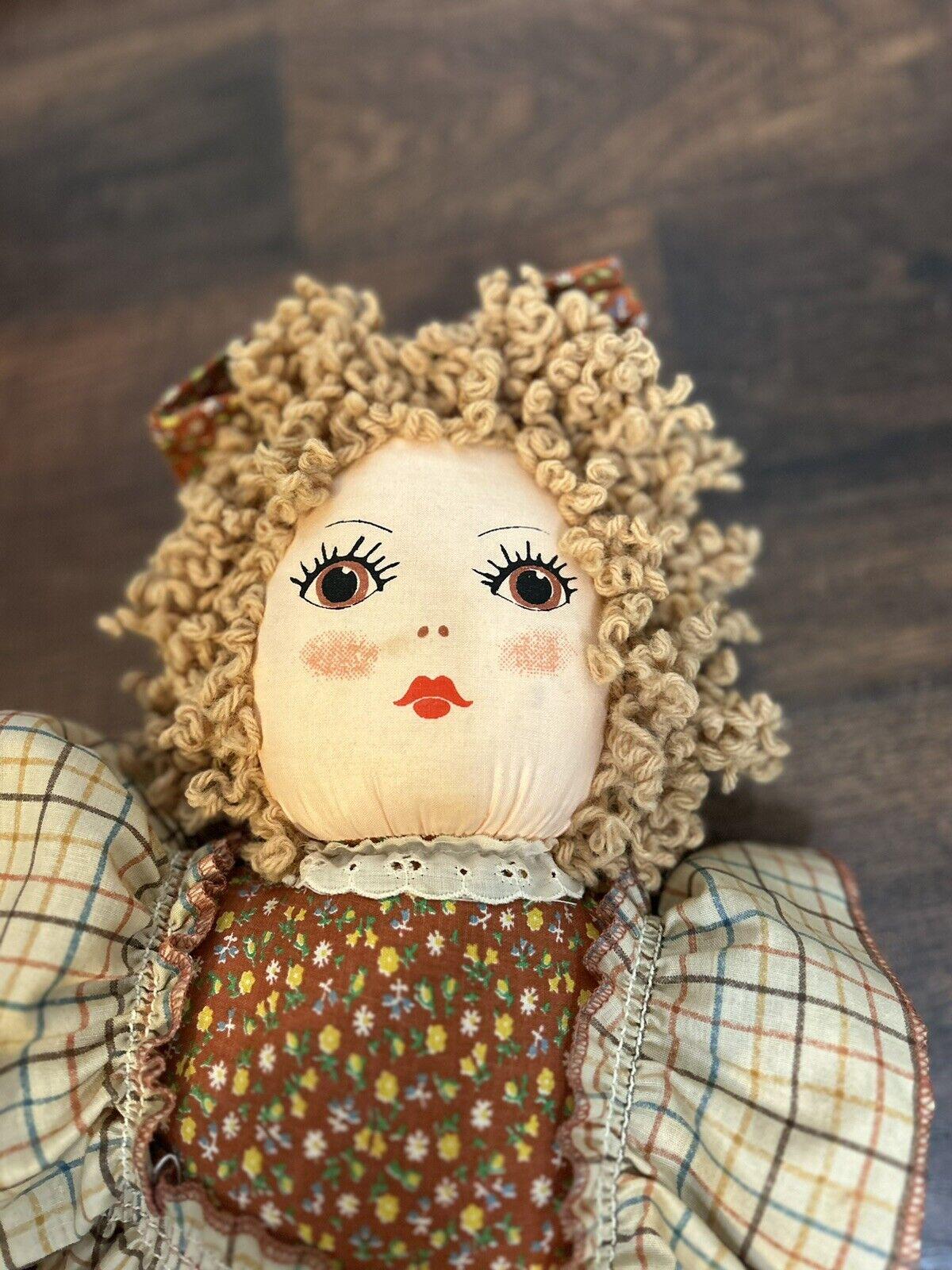 Calico Critters Vintage VERY RARE 80s Cloth Rag Doll America's Children ...