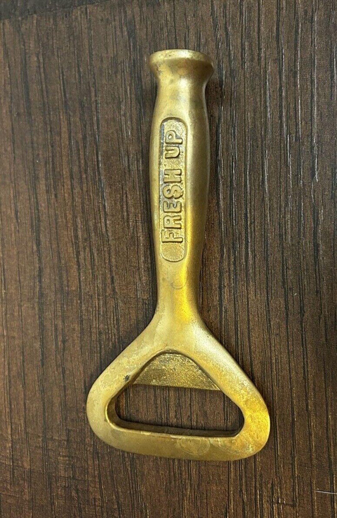 Vintage 7UP FRESH Bottle Opener 1960 BRASS METAL Ice Breaker Soda Coke ...
