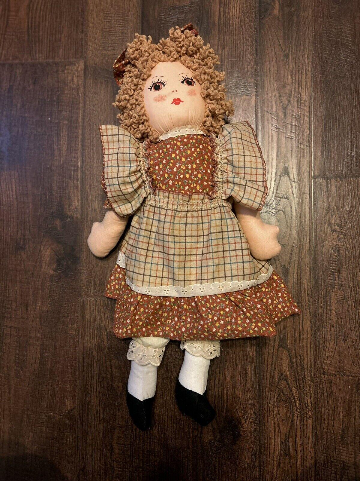 Calico Critters Vintage VERY RARE 80s Cloth Rag Doll America's Children ...