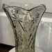 Vintage 80s Crystal Star of David Flower Vase Wide Top Heavy Holiday ...