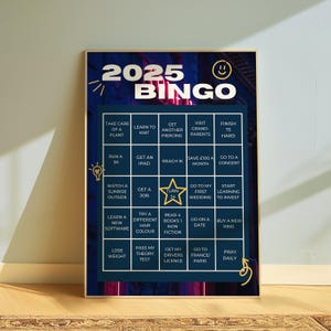 2025 Goal-setting Bingo Card - Fun & Editable Canva Template - Etsy