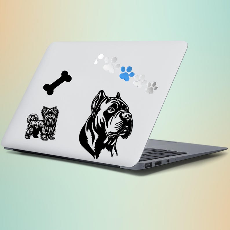 Cane Corso Face Silhouette Vinyl Decal: Car, Laptop, and Wall Art - Etsy