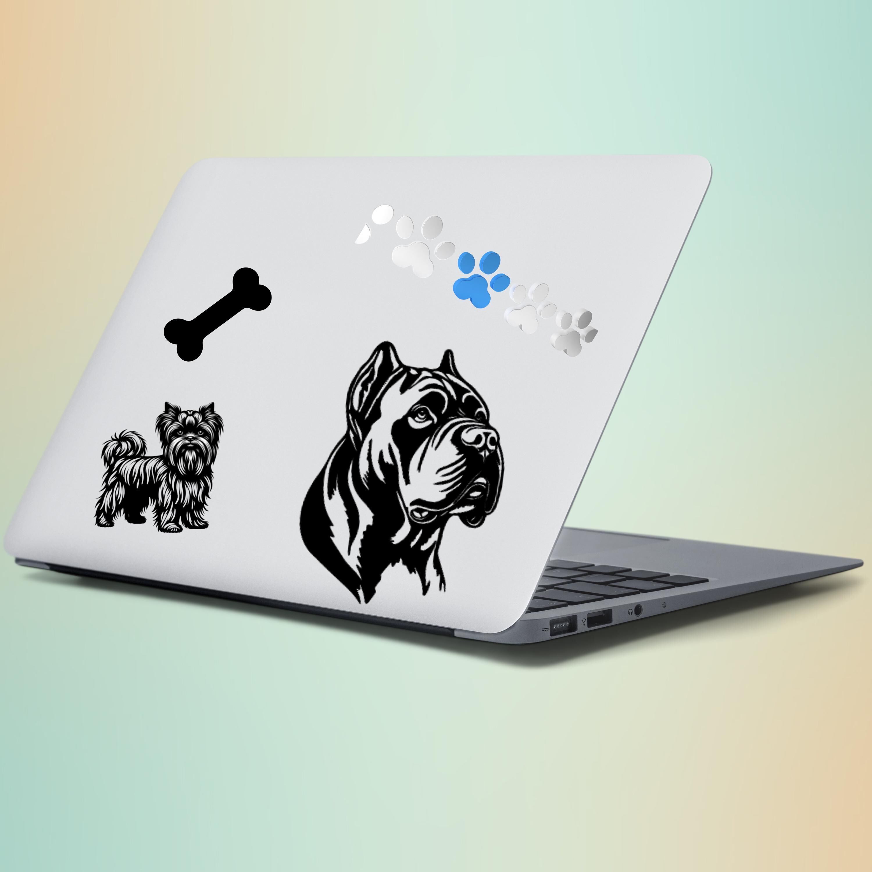 Cane Corso Face Silhouette Vinyl Decal: Car, Laptop, and Wall Art - Etsy