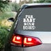 Fur Baby on Board Saying With Paw Print Vinyl Sticker Decal, Decal for ...