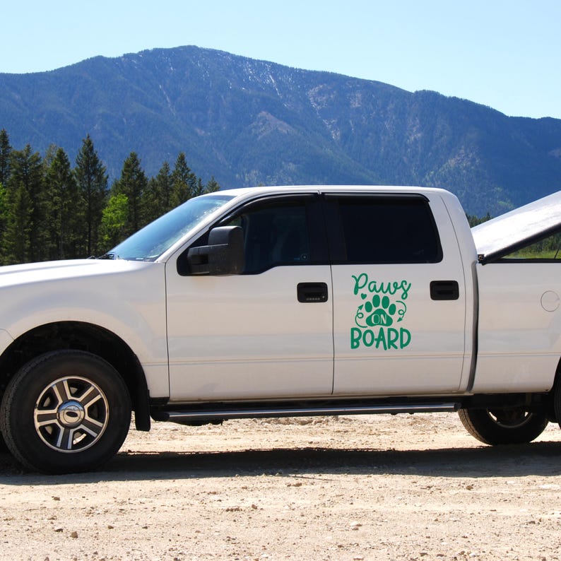 Paws on Board Vinyl Decal: Car, Truck, RV Pet Safety - Etsy