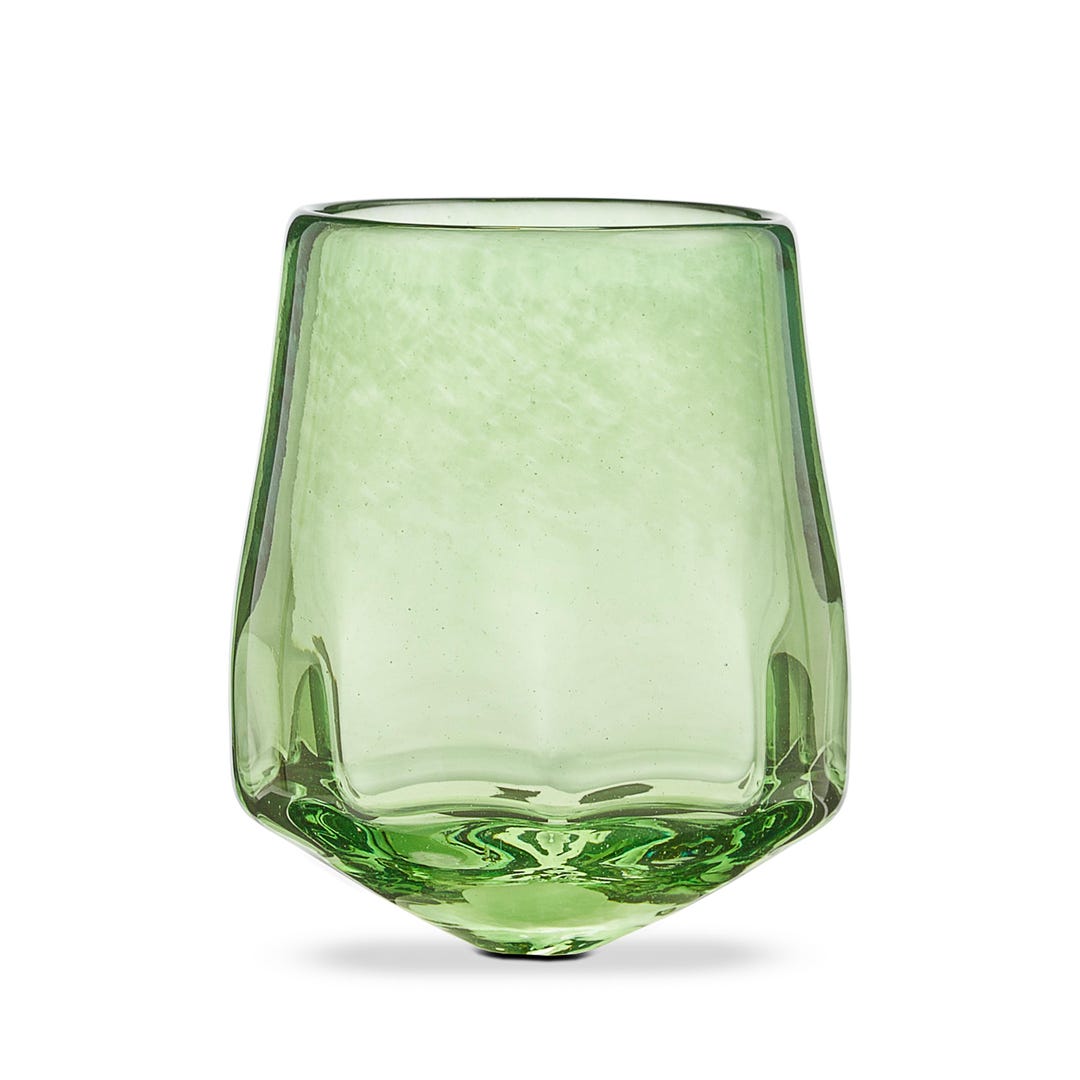 Handmade Recycled Glass – Elegant Roly-poly Water or Wine Tumbler - Etsy
