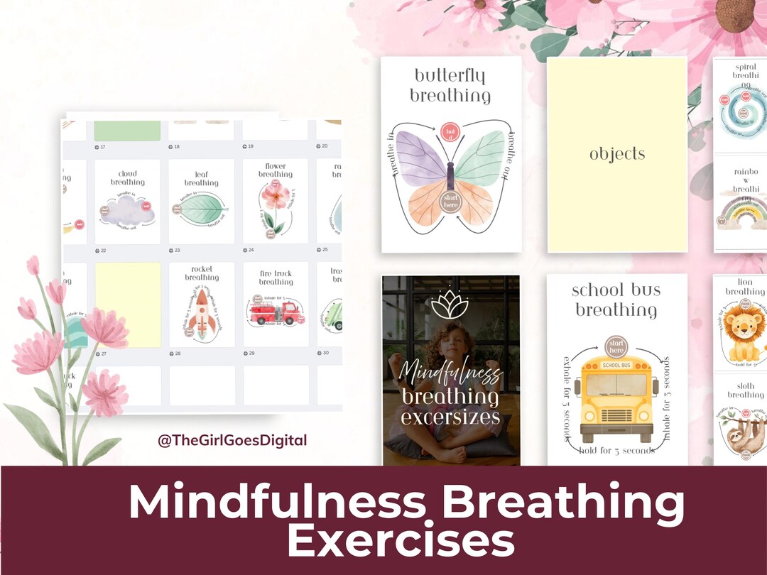 Mindful Breathing Cards for Kids: Printable Calm Down Shapes - Etsy
