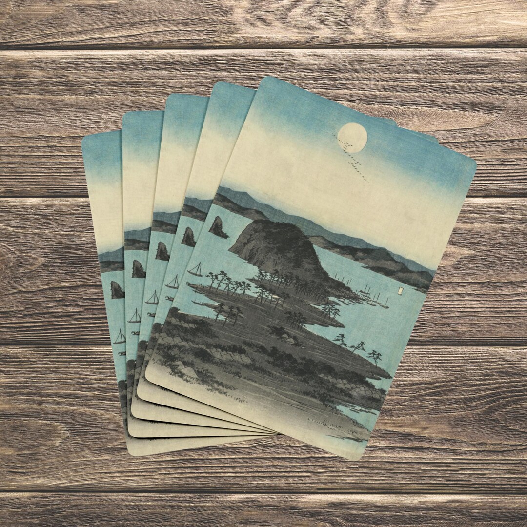 Japanese Landscape Playing Cards Japanese Poker Cards Tropical Asian ...