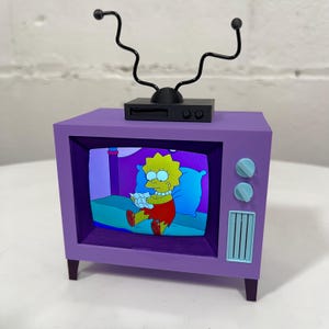 The Simpsons Mini TV: Handmade Replica With Seasons 1-11 - Etsy
