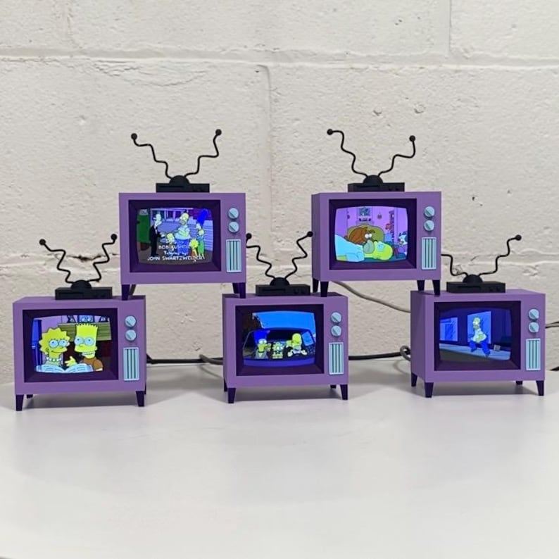 Los Simpsons Mini TV (castellano/español) - Etsy