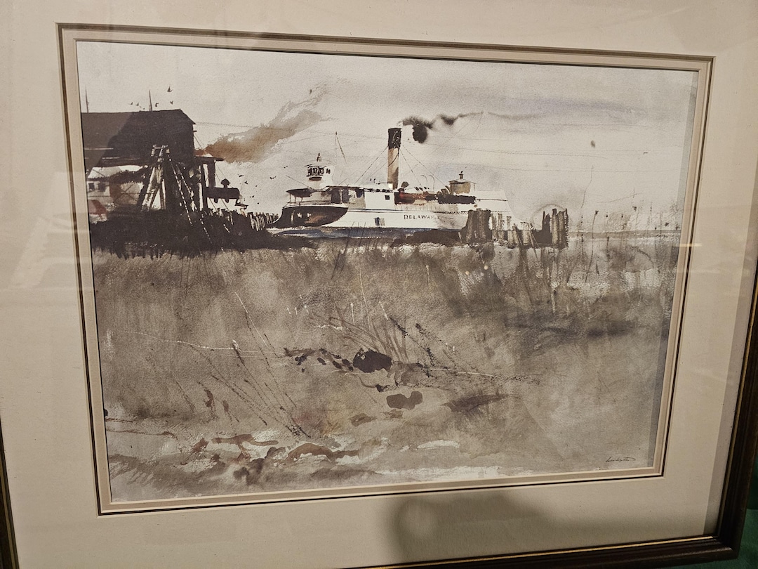 New Castle Ferry by Andrew Wyeth - Etsy