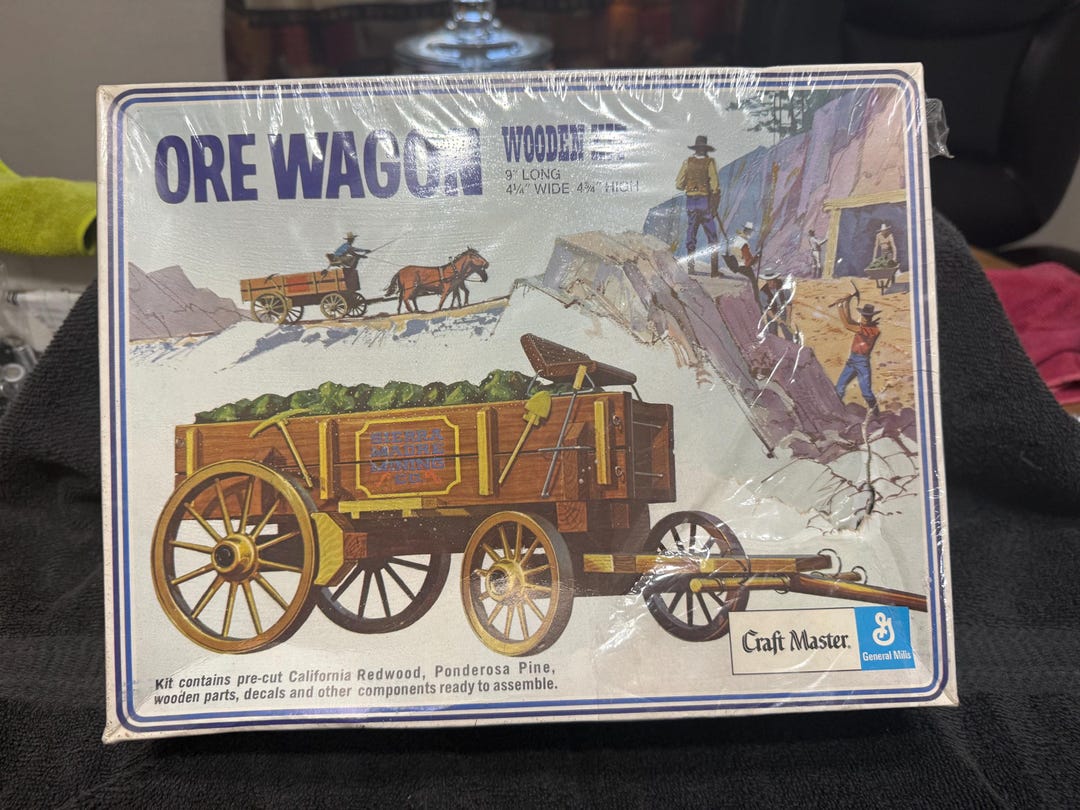 Vintage Craft Master Ore Wagon Wooden Kit - Etsy