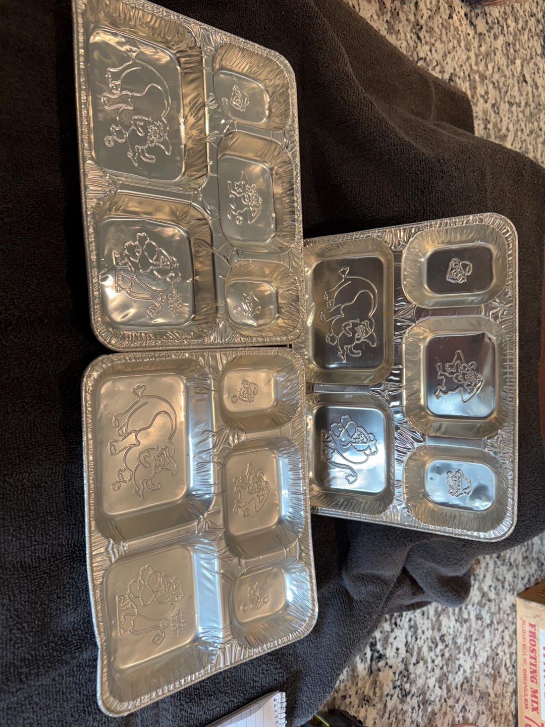 Vintage 1970’s Aluminum Embossed Libbyland Tv Dinner Trays - Etsy