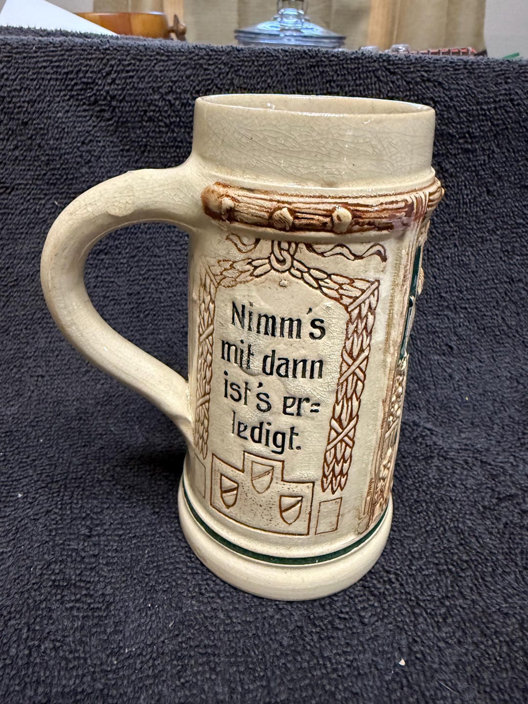 Vintage German Scene Beer Stein - Etsy