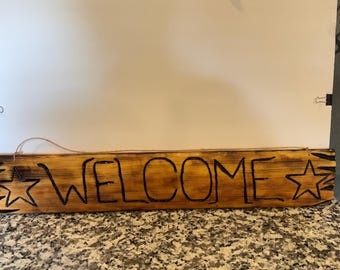 Handmade Welcome Sign - Etsy